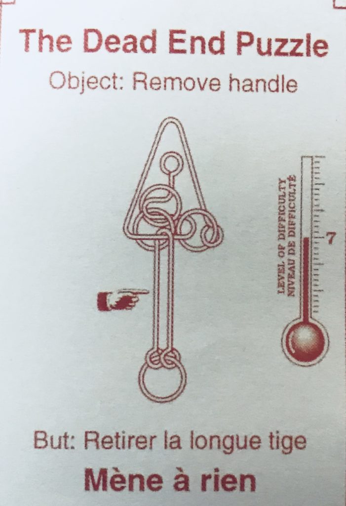 The Dead End Wire Puzzle ⋆ The Mind Games ⋆ Buy it now from our store