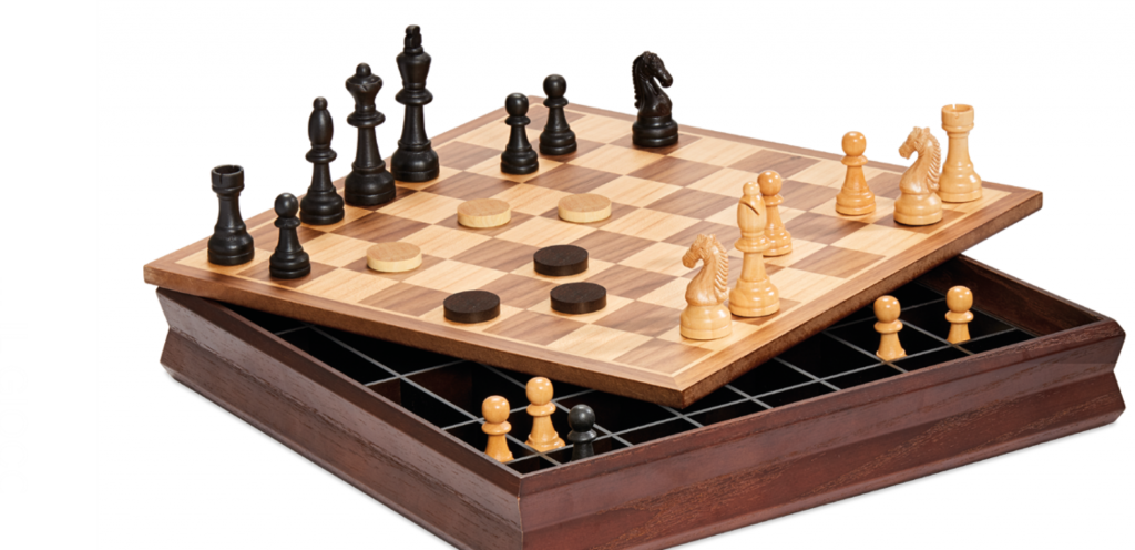 Chess & Dama Set 36cm 002684 ⋆ The Mind Games ⋆ Buy it now from our store