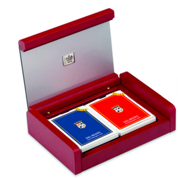 Red Illustrated box with 2 decks of Playing Cards ⋆ The Mind Games ⋆ ...