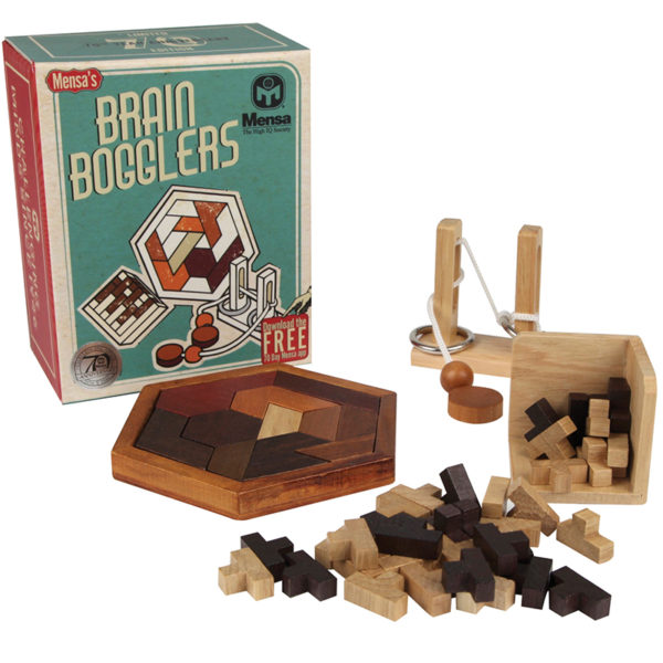 Mensa set of 6 Best Puzzles ⋆ The Mind Games ⋆ Buy it now from our store