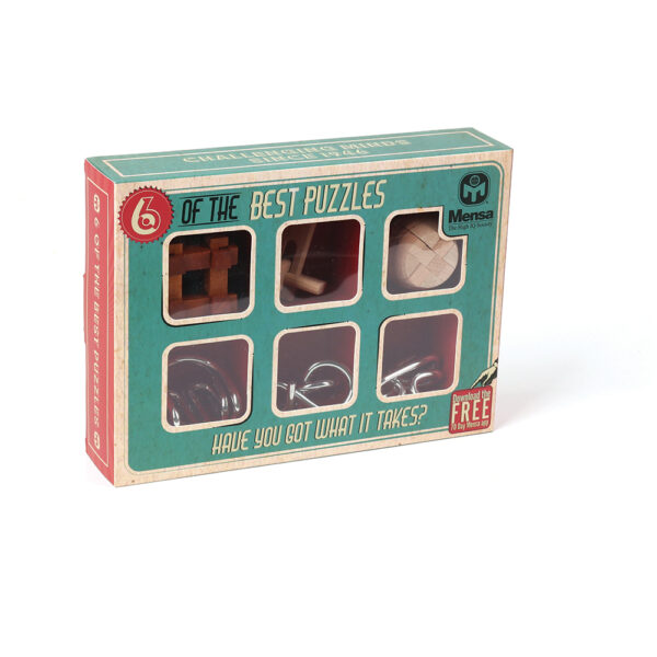Mensa set of 6 Best Puzzles ⋆ The Mind Games ⋆ Buy it now from our store